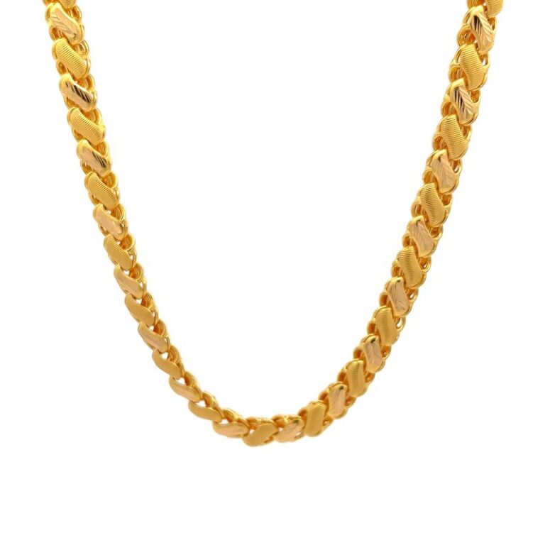 Long Elegance Gold Chain - Mustafa Jewellery
